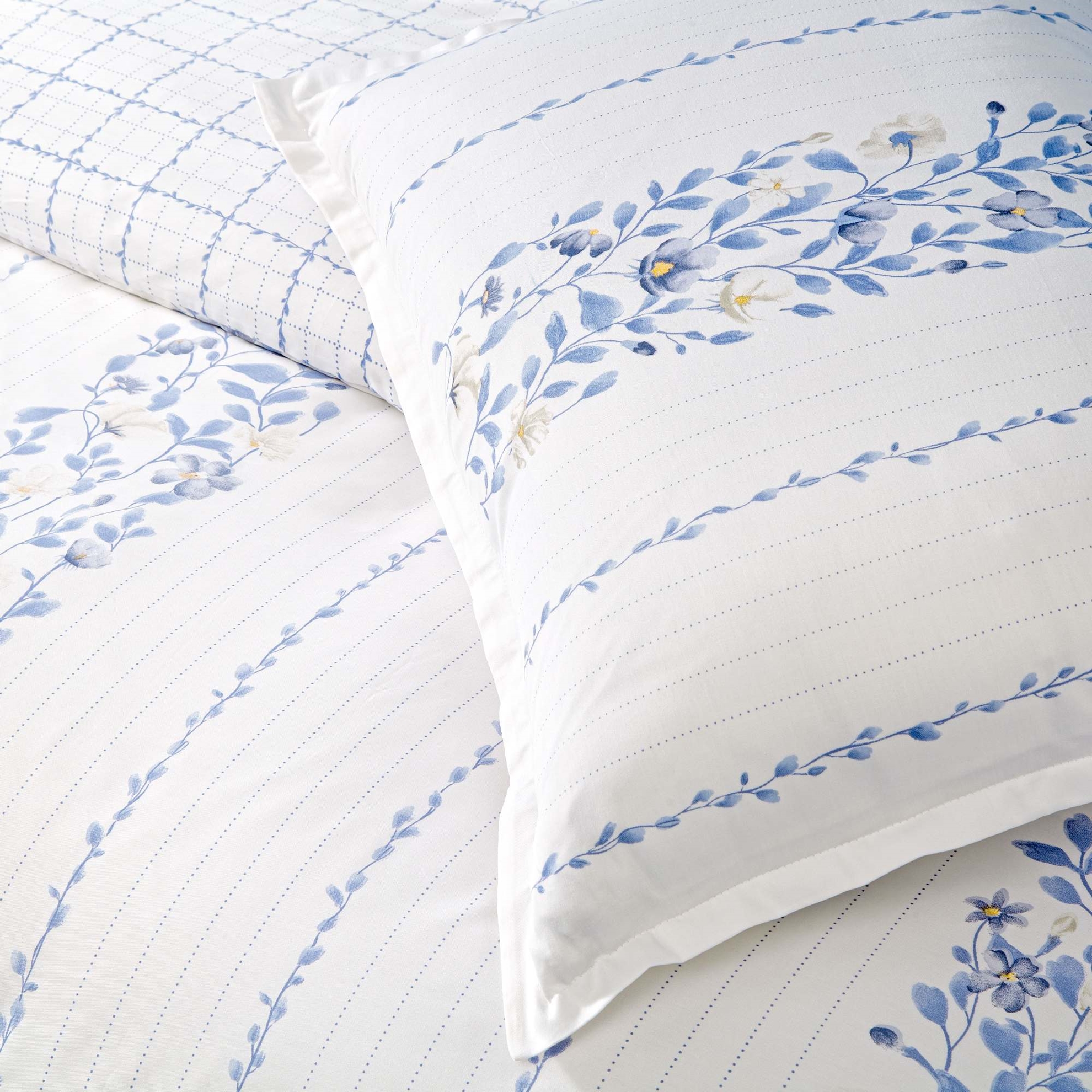 Linens Allday Pearl Pamuk Saten Tek Kişilik Nevresim Takımı Mavi ...